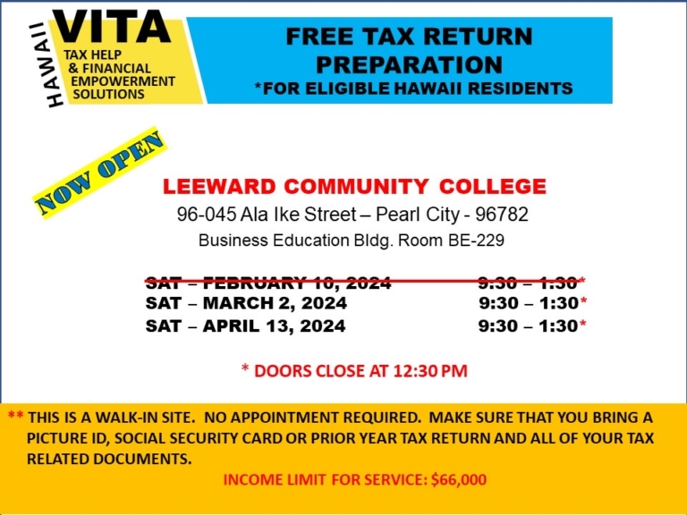 Hawaii Tax Help